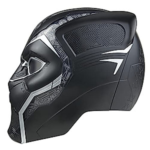 Marvel Legends Premium Electronic Role Play Helmet with Light FX and Flip-Up/Down Lenses, Black Panther Roleplay Item
