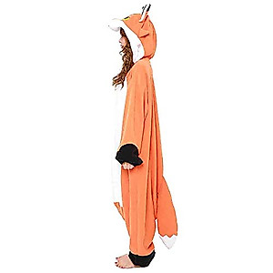 SAZAC Red Fox Kigurumi - Onesie Jumpsuit Halloween Costume