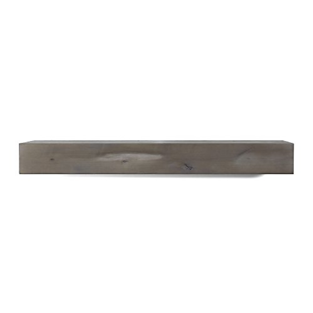 Dogberry Collections Modern Farmhouse Mantel Shelf, 72", Ash Gray