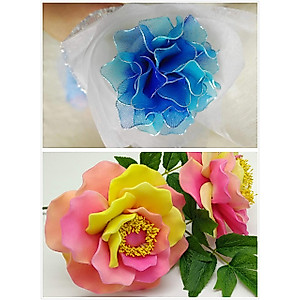 Worlds 10PC Nylon Stockings Flower for DIY Flower Making (Bright Red)