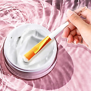 16 Pieces Face Mask Fan Brush Applicator Set Includes Soft Facial Fan Brush Esthetician Face Mask Brush Cosmetic Makeup Tools for Eyelash Extension(6 Inches long,Simple)