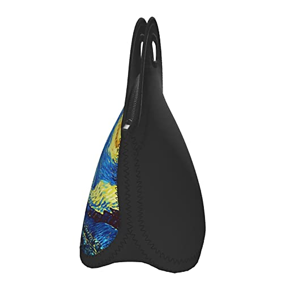 The Starry Night Neoprene Lunch Bag, Insulated Lunch Box for Women, Reusable Lunch Tote Bags with Zipper for Work School Picnic Organizer