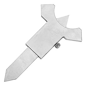 Fillet Weld Gauge Set, Durable Professional Manual Welding Gauge Practical Stable with 60 70 80 90 Degree Bevel Angle for Professional Welders