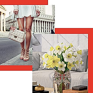 5 Rolls 2.5 Inch x 30Yards Ladybugs Canvas Ribbons Lady Bug Wire Edged Wrapping Ribbon Red Polka Dot Wired Edge Ribbon Grosgrain Red Dot Craft Ribbon for Crafting Wrapping Party Decoration