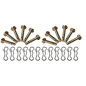 12 pcs 738-04124A and 714-04040 Shear Pins and Cotter Pins for Cub Cadet MTD Troy Bilt Snowblowers