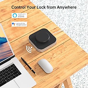 Smart Lock, SMONET WiFi Keyless Entry Door Lock Deadbolt Bluetooth Electronic Locks Touchscreen Keypad Featuring App Work with Alexa Google Home for Home Front Door Hotel