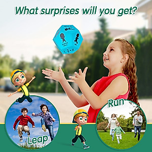 Premkid Exercise Dice for Kids,12-Sided Giant Foam Dice for Indoor and Outdoor Use, Kids Exercise Equipment for Classroom and Physical Education Learning, Dice Games, Yoga Dice for Preschool Games