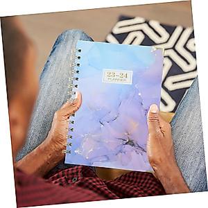 NUOBESTY 2pcs Carnes Para Estufa Student Notebook Note Pads Work Note Book Teacher Lesson Planner 2023-2024 Household Weekly Planner Write a Book Coil Book Office Course