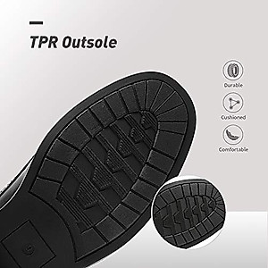 Bruno Marc Men's Downing-02 Black Leather Lined Dress Oxford Shoes Classic Lace Up Formal Size 10 M US