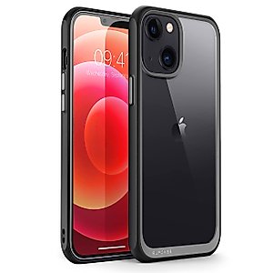 SUPCASE Unicorn Beetle Style Series Case for iPhone 13 Mini (2021 Release) 5.4 Inch, Premium Hybrid Protective Clear Case (Black)