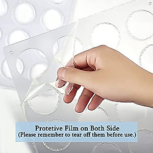 DROLE 4 Sets 24 Holes Vinyl Roll Storage Rack Vinyl Roll Holders for Craft Room Organizers and Storage 1.96" Holes Total 96 Holes