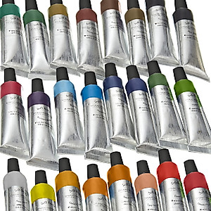 Acrylic Paint Set by Dynamic Distraction - Set of 24 Premium Vibrant Colors - (22 ml, .74 oz.) - Non Toxic Pigment Paints for Canvas, Pouring, Fabric, Wood, Crafts & More! For Artists: Adults & Kids