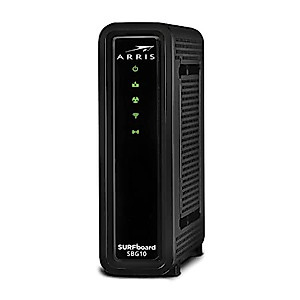 arris surfboard ac1600 dual band router with 16x4 docsis 3.0 cable modem black (Renewed)