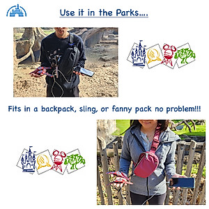 Kaizen Kreations MultiCharger for MagicBand+, MagicBand + & Magic Band Compatible with FuelRod and Other External Battery. Disney World Accessories for Trip to Disneyland or Cruise (USB-A, 1-Pack)