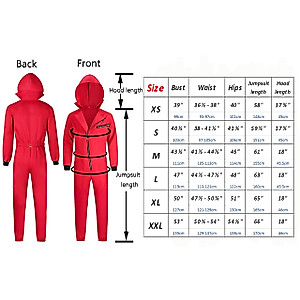 Casa De Papel Money Adult Heist Costume Red Jumpsuit Women Halloween L