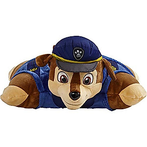 Pillow Pets Jumboz Pillow for Paw Patrol, Chase, 30" Jumbo Folding Plush Pillow, 1 Count (Pack of 1)