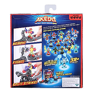 Akedo Ultimate Arcade Warriors - Warrior Collector 4 Pack - 3 Mini Battling Action Figures: Sunshadow, Tailwhip & Prideheart and one Hidden Mini Battling Action Figure!, Multicolor (14247)