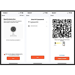 EighteenXVIII Smart Camera 1080P Home Alarm System with Two-Way Audio - Portable Security Cam with Night Vision and Motion Detection - Indoor WiFi Camera for Home - 24/7 Recording Plugged in