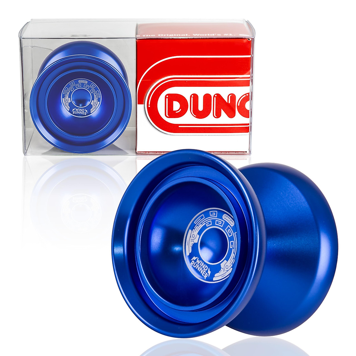Duncan Toys Windrunner Yo-Yo [Blue] - Unresponsive Pro Level Aluminum Yo-Yo with Double Rim, Concave Bearing, SG Sticker Response