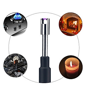 XTENDR ARCS V2 Extendable 2.5 Feet Arc Extra Long Flameless Fireplace Stove Electric Candle Lighter for Pilot Light, Grilling, Firepit, Kitchen, BBQ (Black)