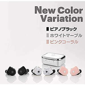 MASTER & DYNAMIC MW07 True Wireless Earphones - Bluetooth Enabled Noise Isolating Earbuds - Lightweight Quality Earbuds for Music, Piano Black (MW07PB)