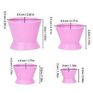 FILFEEL 4pcs Silicone Mixing Bowls Set, Paint Facial Mask Blending Dental Material Mixing Bowl Oral Hygiene Dental Tools for Alginate and Plaster Materials, Filler and Grout()