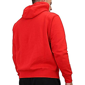 Nike Men's Sportswear Club Fleece Hoodie (L, University Red)