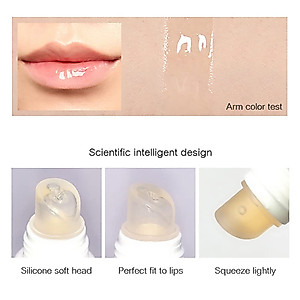 GL-Turelifes Lip Plumper Lip Gloss, Lip Maximizer Plumper Lip Extreme Volume, Heathly Enhancer Hydrated Lips, Moisturize, Refine Dryness Wrinkles Enhances Plump Gloss