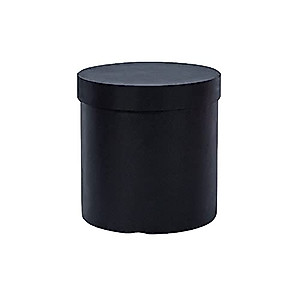 Round Box for Flower Packaging Luxury Paper Cardbord Boxes with Lids for Valentine's Day Wedding DIY Decoration Jewelry Storage Accessories (Black)