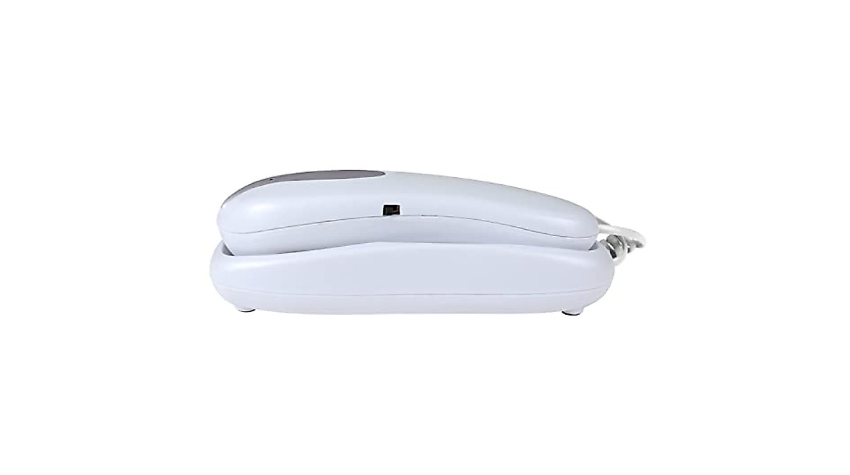 Slimline White Phone for Wall or Desk - Blue Donuts