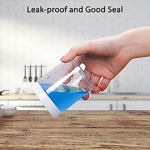 8 oz Plastic Jars with White Lid,36 Pack Refillable Food Jars | Canisters with Screw Lids,Clear Empty Slime Containers for Kitchen Food Storage,Cosmetic,Art Crtafts