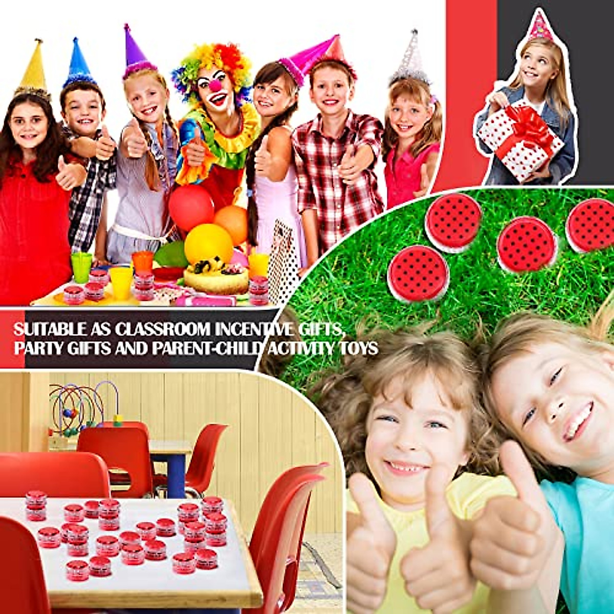 24 Pcs LED Light up Ladybug Yo Yo Bulk for Kids Beginner Level Responsive Balls with String Plastic Bearing Ball for Birthday Party Favors Gifts Classroom Prizes Goodie Bag Fillers