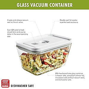 ZWILLING Fresh & Save 2-pc Large Glass Airtight Food Storage Container, Meal Prep Container