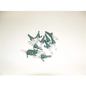 JL Missouri Parts 10 LED Clear 3.4 Volt .068 Watt Mini Bulb Christmas Light Bulbs Tree Light Replacement Indoor Outdoor