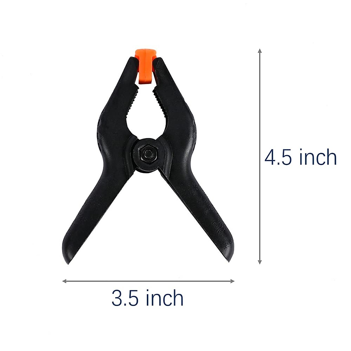 10 PCS 4.5 inch Professional Plastic Large Spring Clamps Heavy Duty for Crafts or Plastic Clips and Backdrop Clips Clamps for Backdrop Stand,Photography, Home Improvement and so on