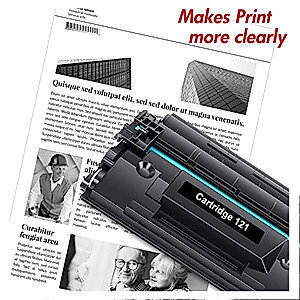 121 Black Toner Cartridge 2 Pack Compatible Replacement for Canon 121 CRG121 for Canon imageCLASS D1620 D1650 1620 1650 Printer