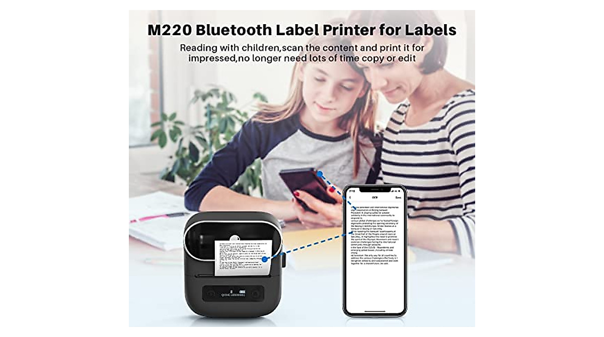 Phomemo M220 Wireless Label Maker - Portable & Efficient