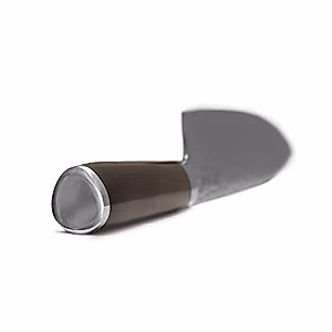 KAN Core Chef Knife 8-inch VG-10 67 layers Damascus Ambidextrous (Hammered VG-10 Blade, Ebony wood handle-upgraded version)