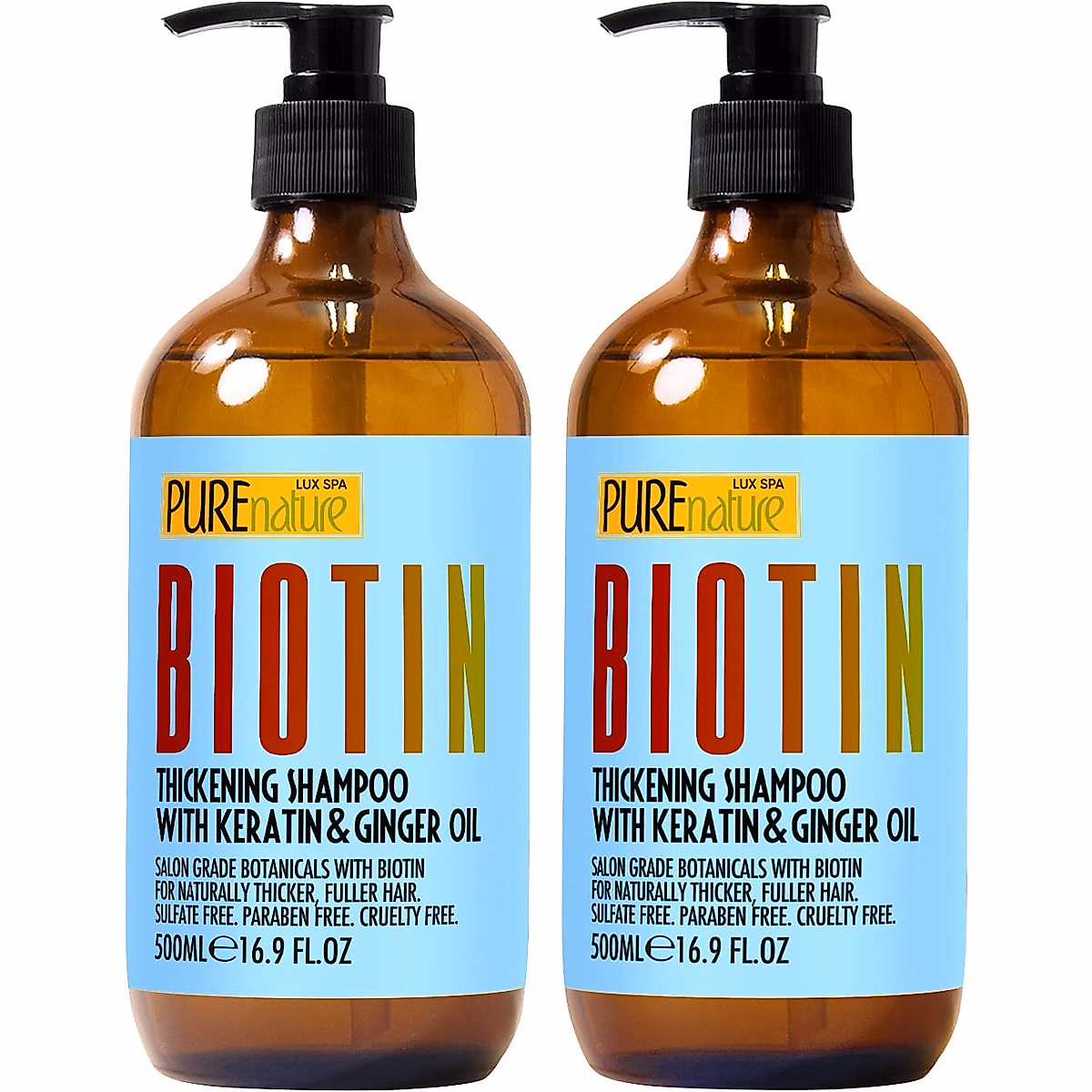 PURE NATURE Biotin Shampoo and Conditioner Set and Biotin Hair Mask