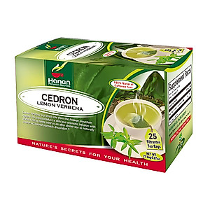 Lemon Verbena 25 Teabags of Cedron Herbal Tea All Natural Lemon Beebrush from Peru Used to Add Lemon Flavor in Cooking Perfumes Essential Oil