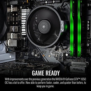 Thermaltake Glacier 150 Gaming PC (AMD Ryzen 5 3600, GTX 1650 OC, 16GB RGB 3200Mhz DDR4 ToughRAM Z-ONE RGB Memory, 500GB SSD, WiFi, Win 10 Home) Gaming Desktop Computer S1WT-B450-G15-LCS