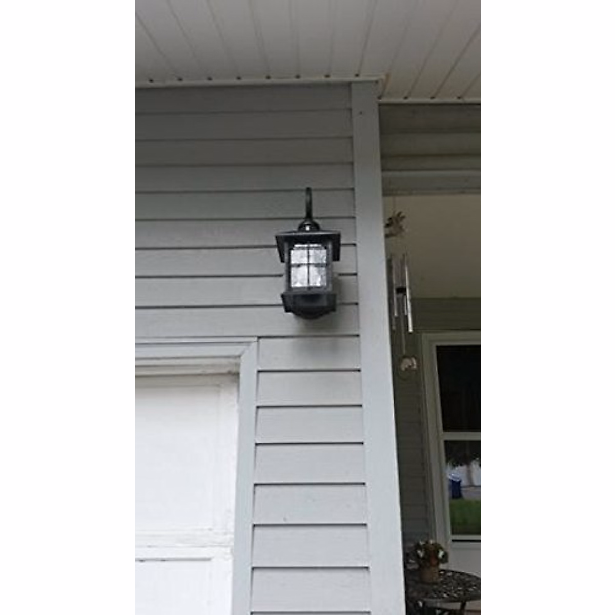 Home Decorators Collection Brimfield 180-Degree 1-Light Aged Iron Motion-Sensing Outdoor Wall Lantern