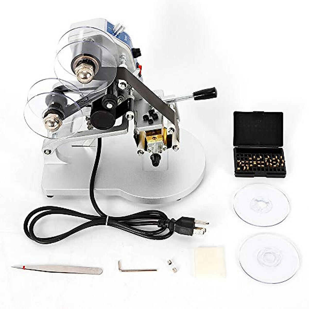 Electric Hot Stamp Ribbon Printer Hot Foil Date Code Printing Machine Manual Coding Machine 110V