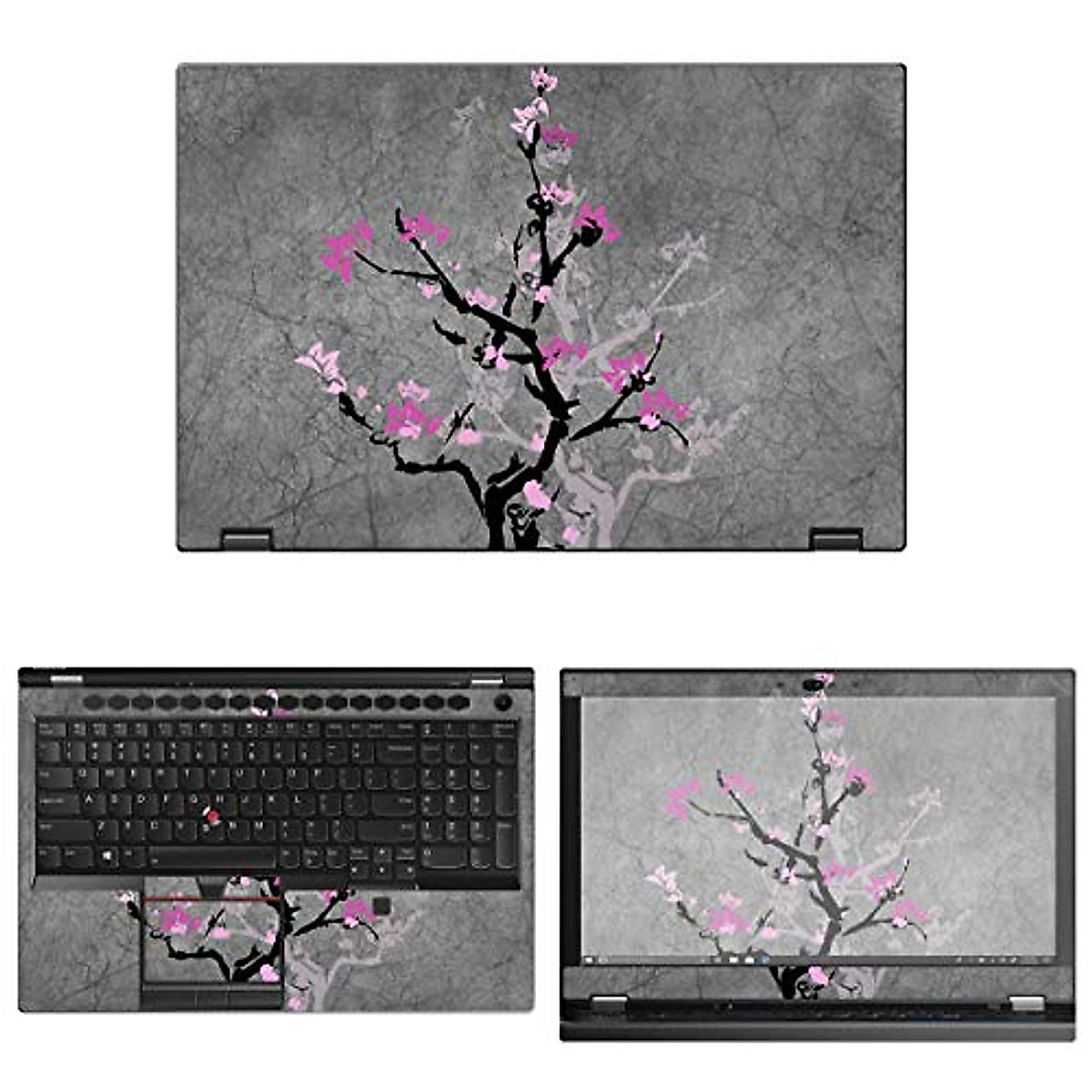 Decalrus - Protective Decal Floral Skin Sticker for Lenovo ThinkPad P53 (15.6" Screen) case Cover wrap LEthnkpd15_P53-34