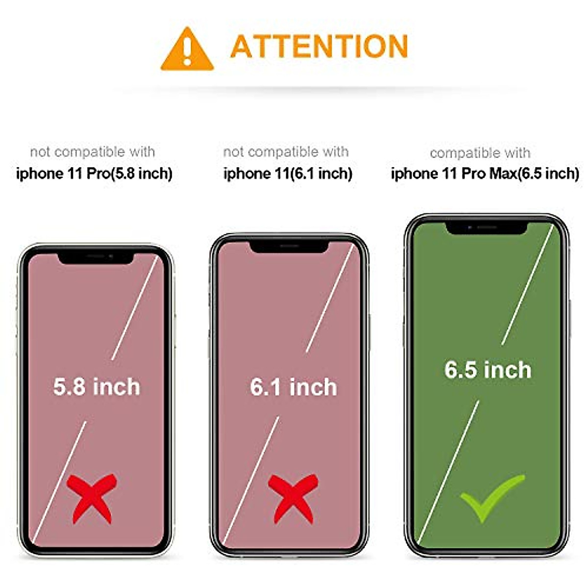 KIHUWEY iPhone 11 Pro Max Case Wallet with Credit Card Holder, Premium Leather Magnetic Clasp Kickstand Heavy Duty Protective Cover for 11 Pro Max 6.5 Inch(Black)