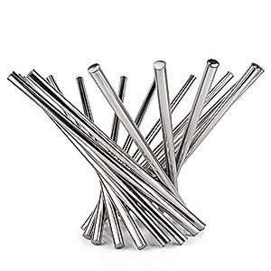 LANDTOM® Creative Stainless Steel Rotation Fruit Bowl/Fruit Basket/Fruit Stand/Fruit Holder with Free Orange Peeler, Silver