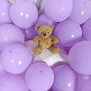 KIRIKOU 100pcs Pastel Purple Lavender Latex Balloons 10 Inch Macaron Candy Colored Latex Party Balloons for Wedding Graduation Kids Birthday Christmas Baby Shower Party Supplies Arch Garland (Purple)