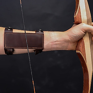 Compact Leather Armguard | Shatterproof Archery | Handmade Leather armguard in The USA