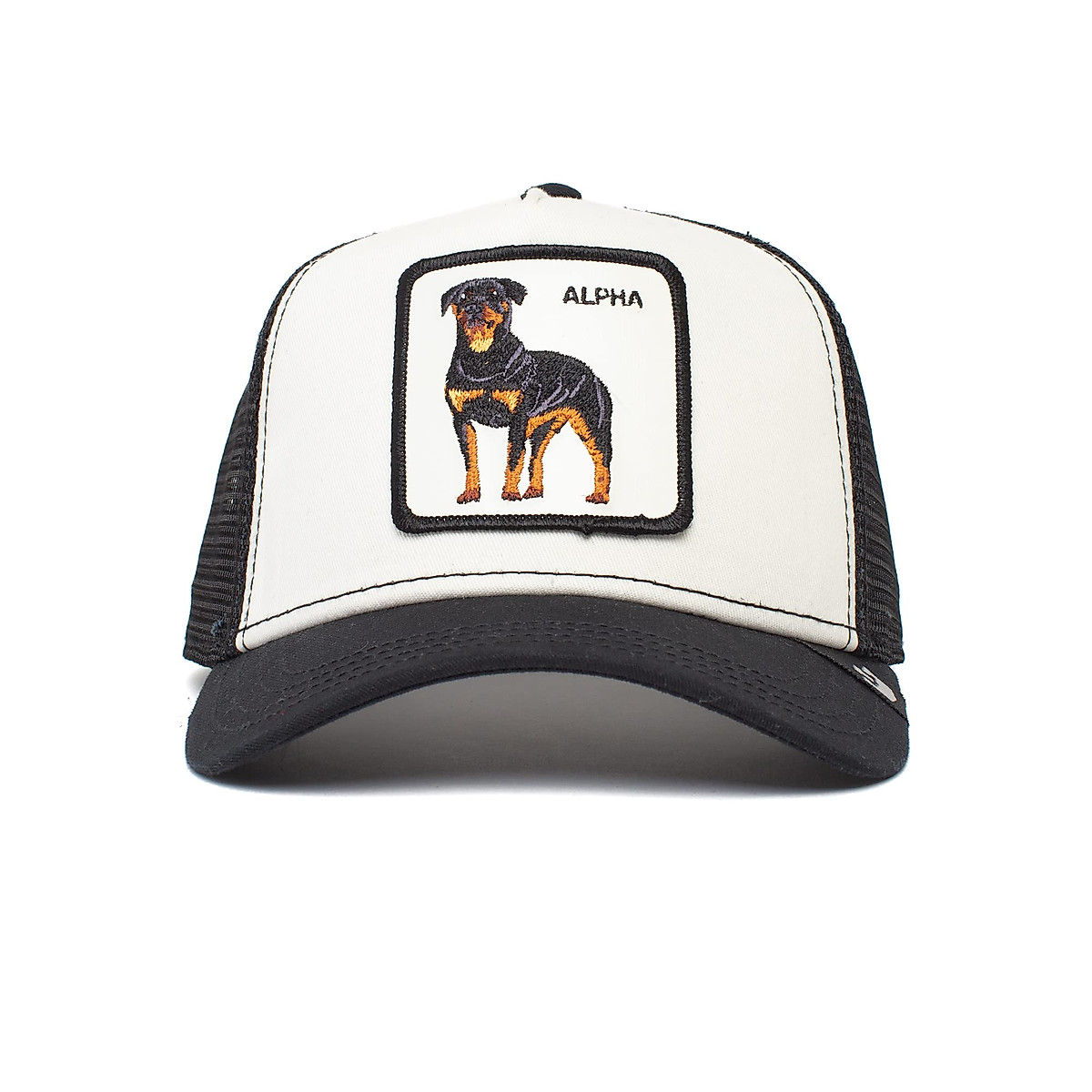 Goorin Bros. The Farm Unisex Baseball Trucker Hat, White (Alpha Dog), One Size