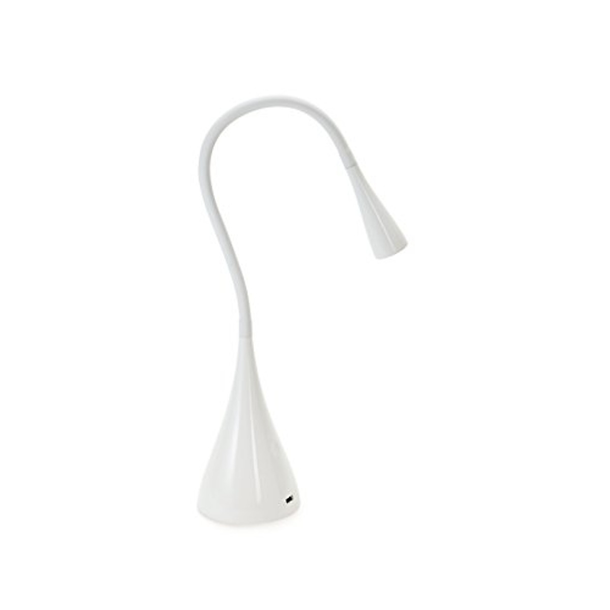 Newhouse Lighting NHGS-LED-WH Gooseneck LED Desk Lamp, USB Charging, Touch Dimming, 4.5" x 26" x 4.5", White
